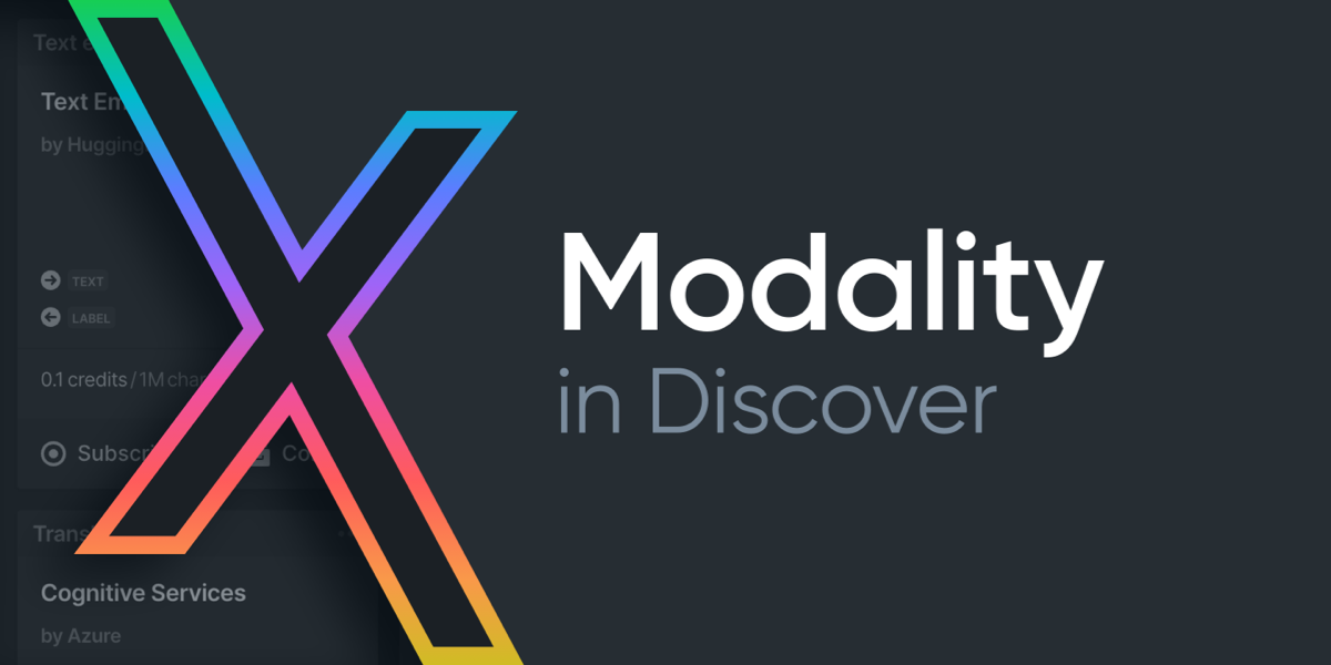 Discover: Modality-Based Filtering